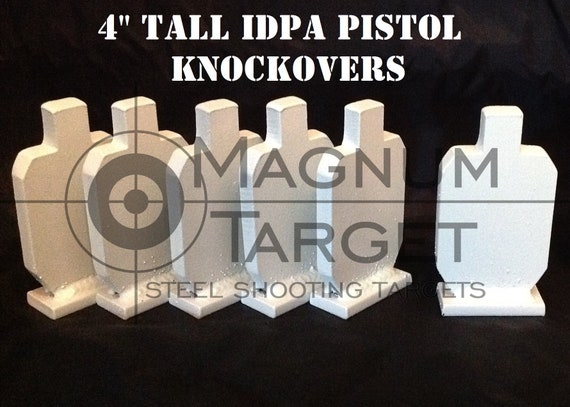 4in IDPA Knockover Shooting Targets 3/8in Steel Targets | Etsy