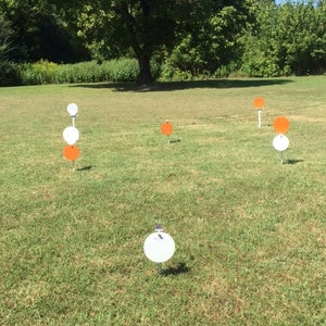 Steel Shooting Target Stands 24" Heavy Duty Knock-over & Hanging 6pc ...