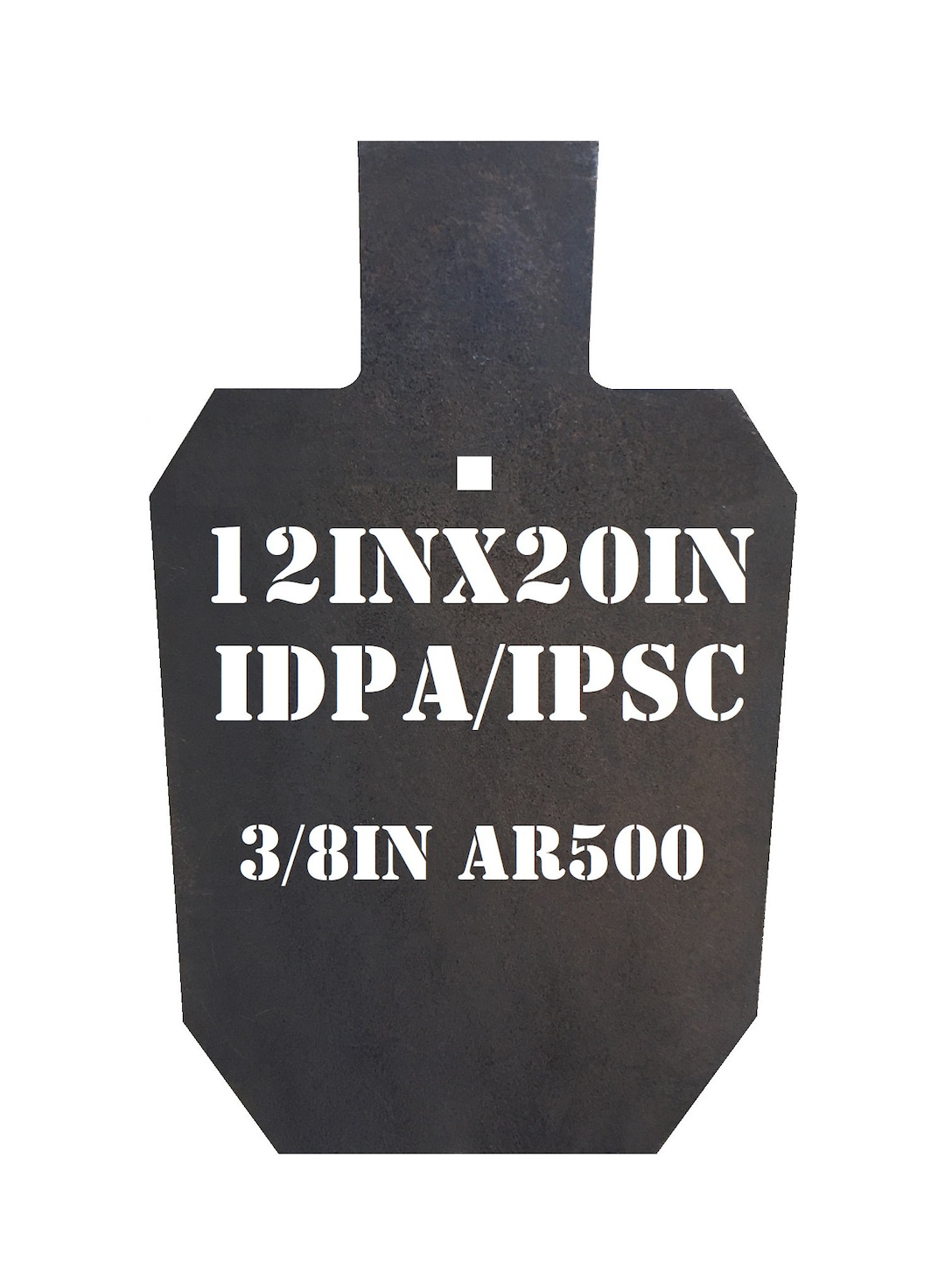 Magnum Target 12x20 IDPA AR500 Gong Shooting Target 3/8in Rifle Target ...