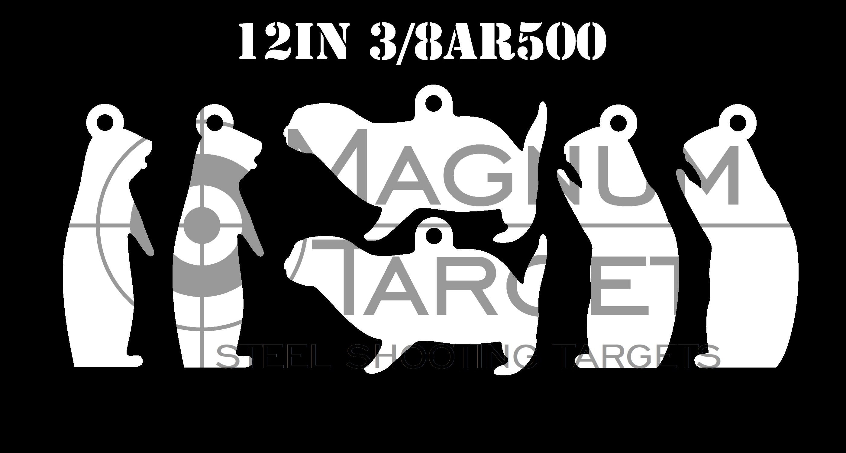 Magnum Target 12 Steel Shooting Targets 3/8 | Etsy