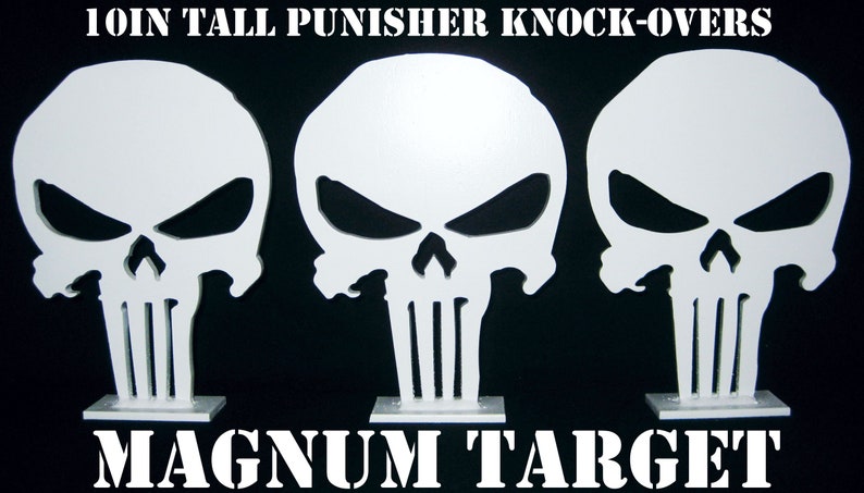 Steel Shooting Targets Skull Knock-overs 10.75in.x8in. - Etsy