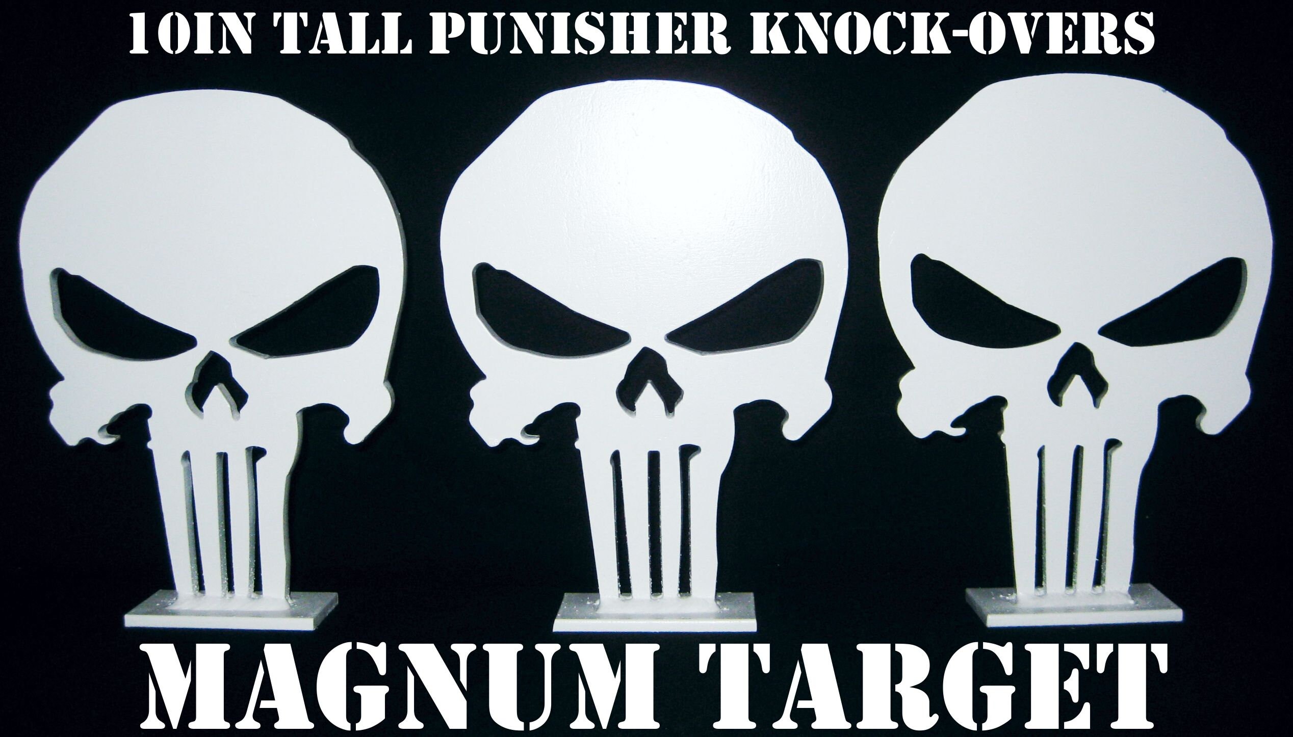 Steel Shooting Targets Skull Knock-overs 10.75in.x8in. - Etsy UK