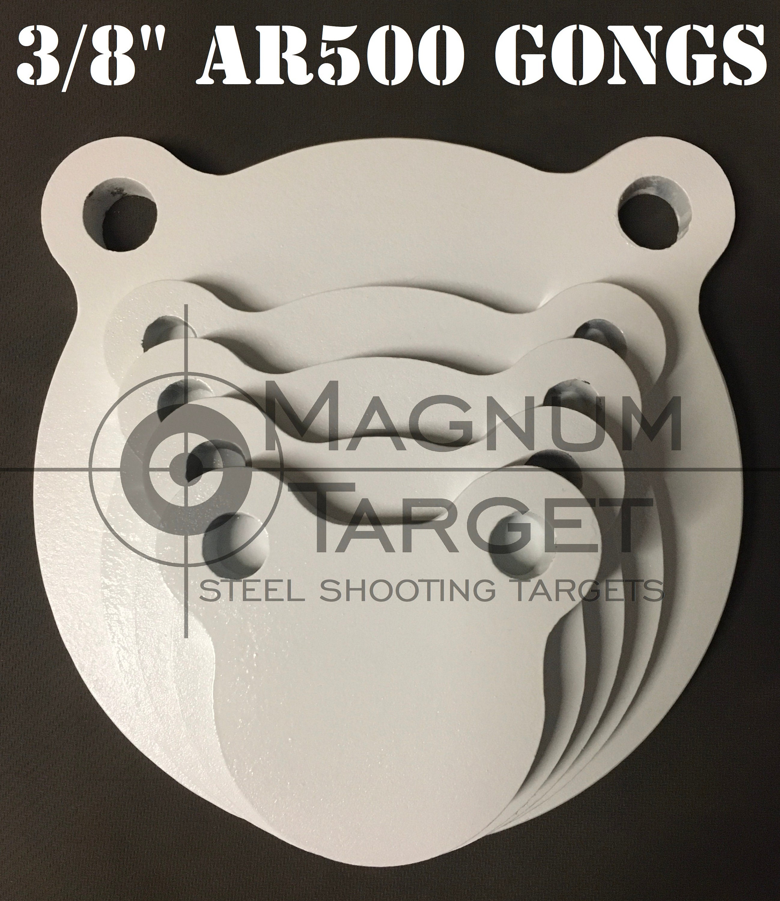 3456&8in. AR500 Gong Shooting Targets-3/8in.Rifle | Etsy