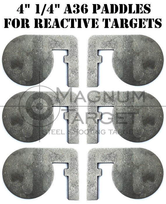 4x 3/8 AR500 Steel Shooting Range Targets Dueling