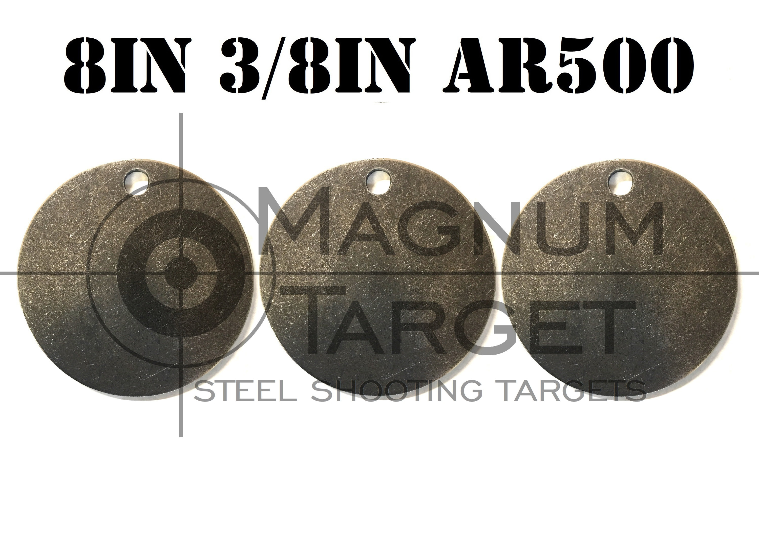 Steel Shooting Targets 8 In. Round Hangers-ar500-nra Action | Etsy