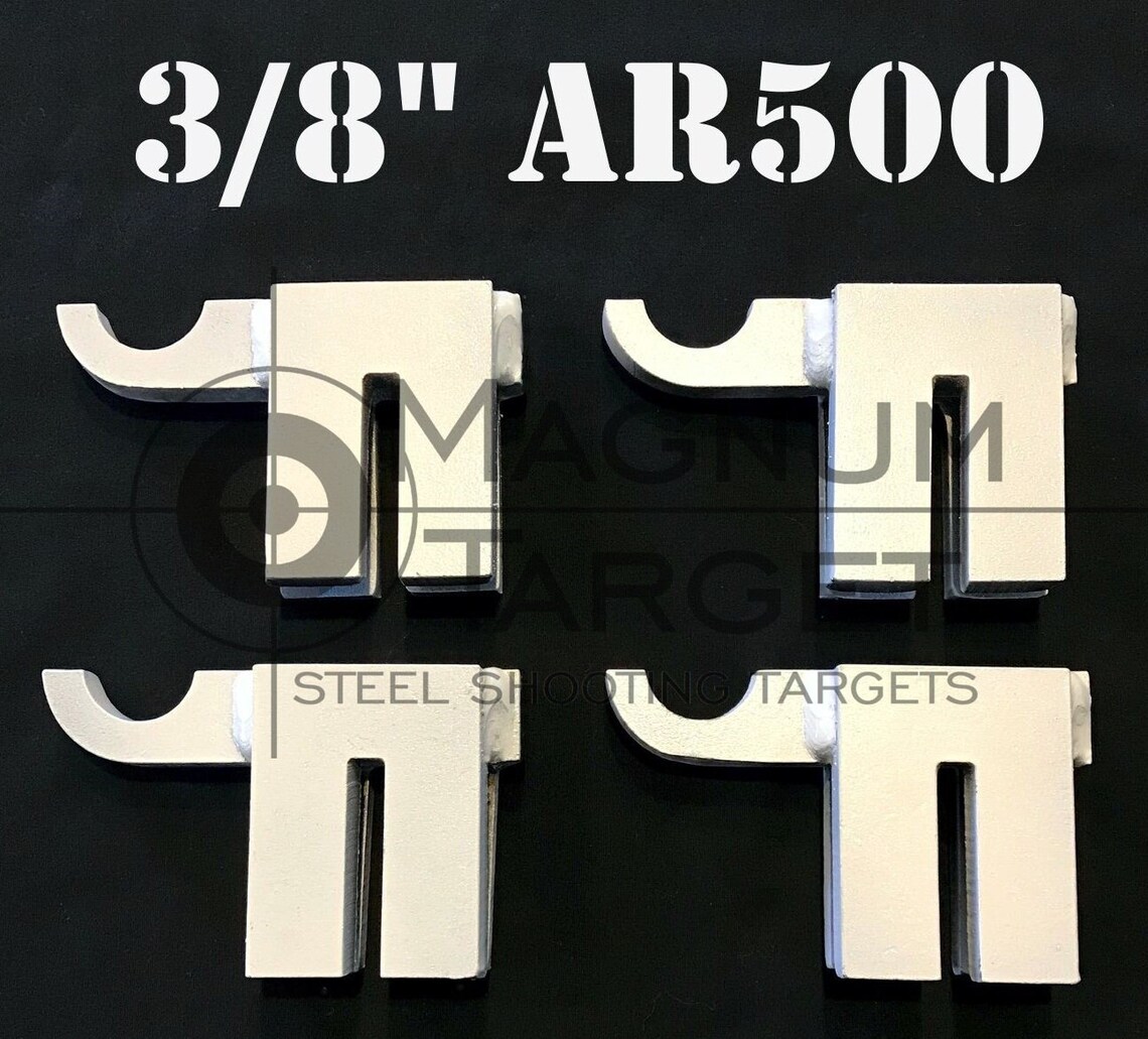 AR500 Hardened Steel Shooting Target T-post Hook-4pc NRA Metal - Etsy