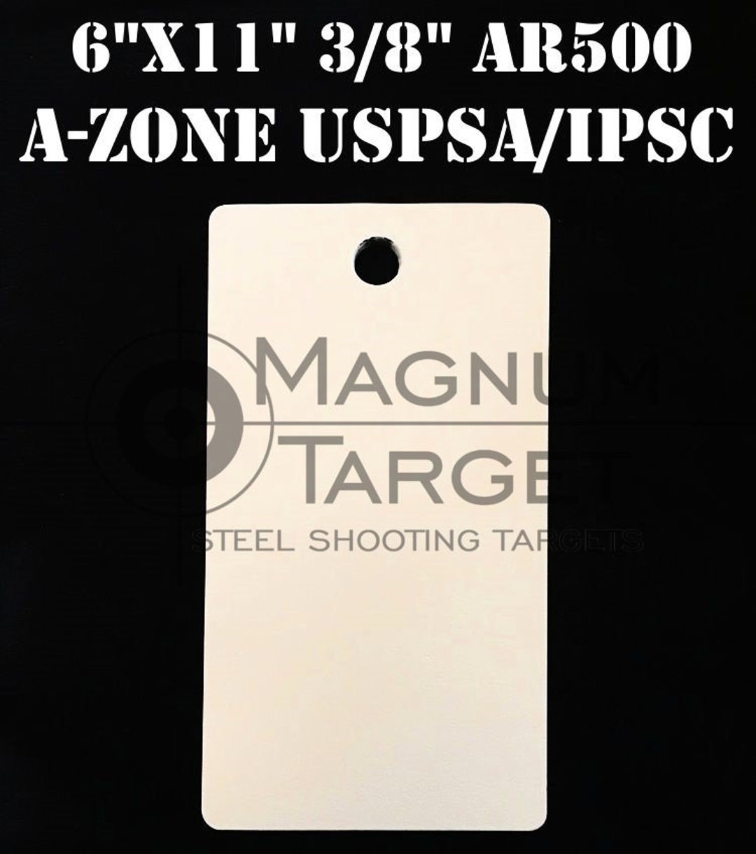 Magnum Target 3/8 AR500 Steel 6x11 Lower A - Etsy