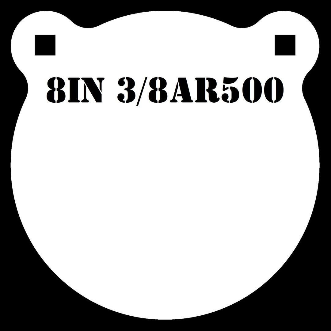 Magnum Target 8in. AR500 Gong Shooting Target - 3/8 Thk. Rifle Target ...