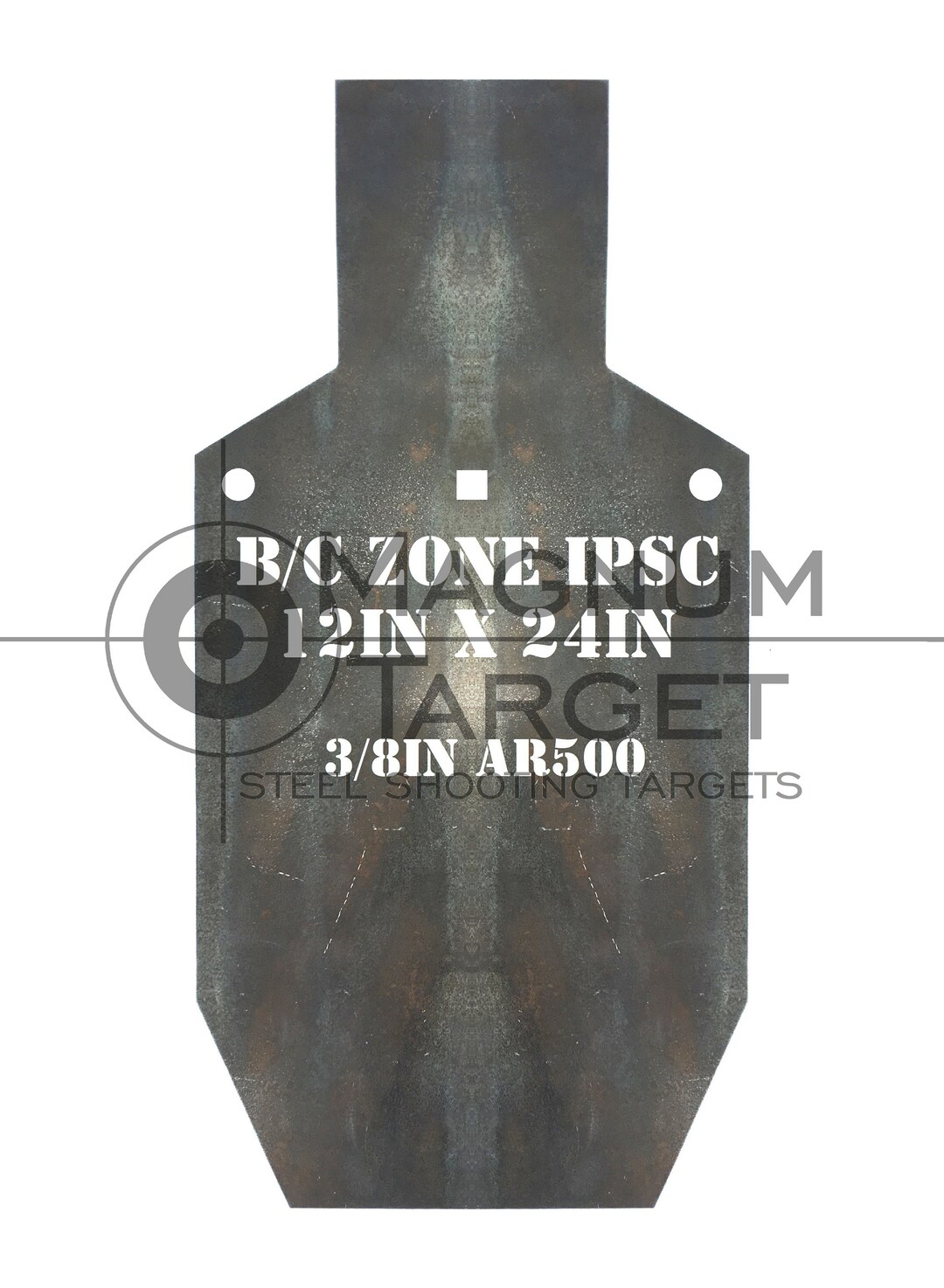 Magnum Target AR500 12x24 B/C Zone IPSC IDPA 3/8 Steel - Etsy