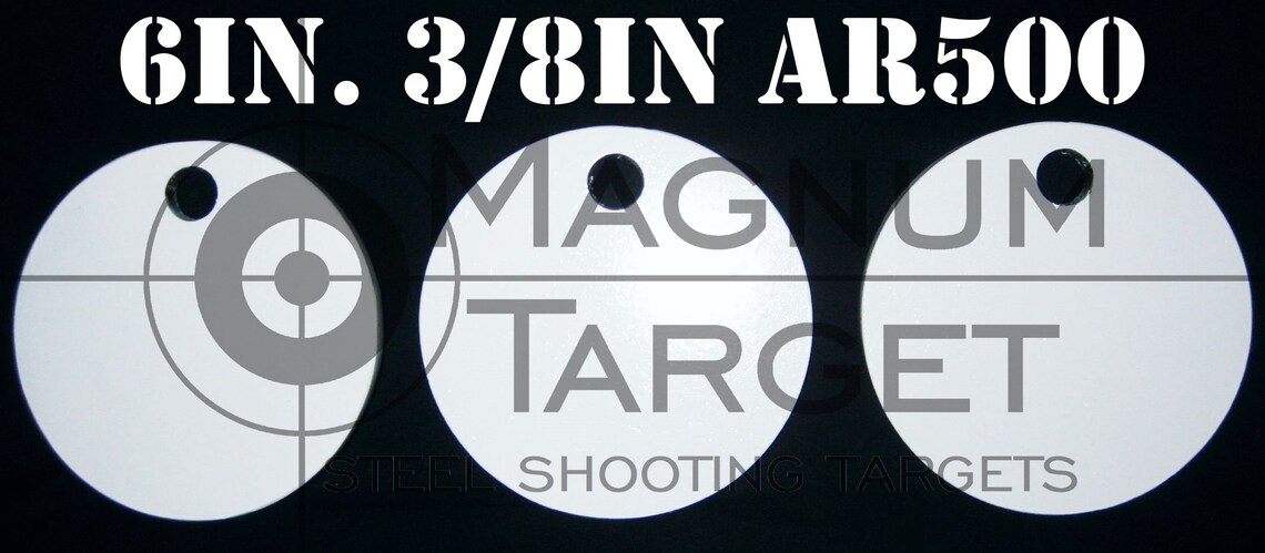 Steel Shooting Targets 6in. Round Hangers-AR500-NRA Action | Etsy