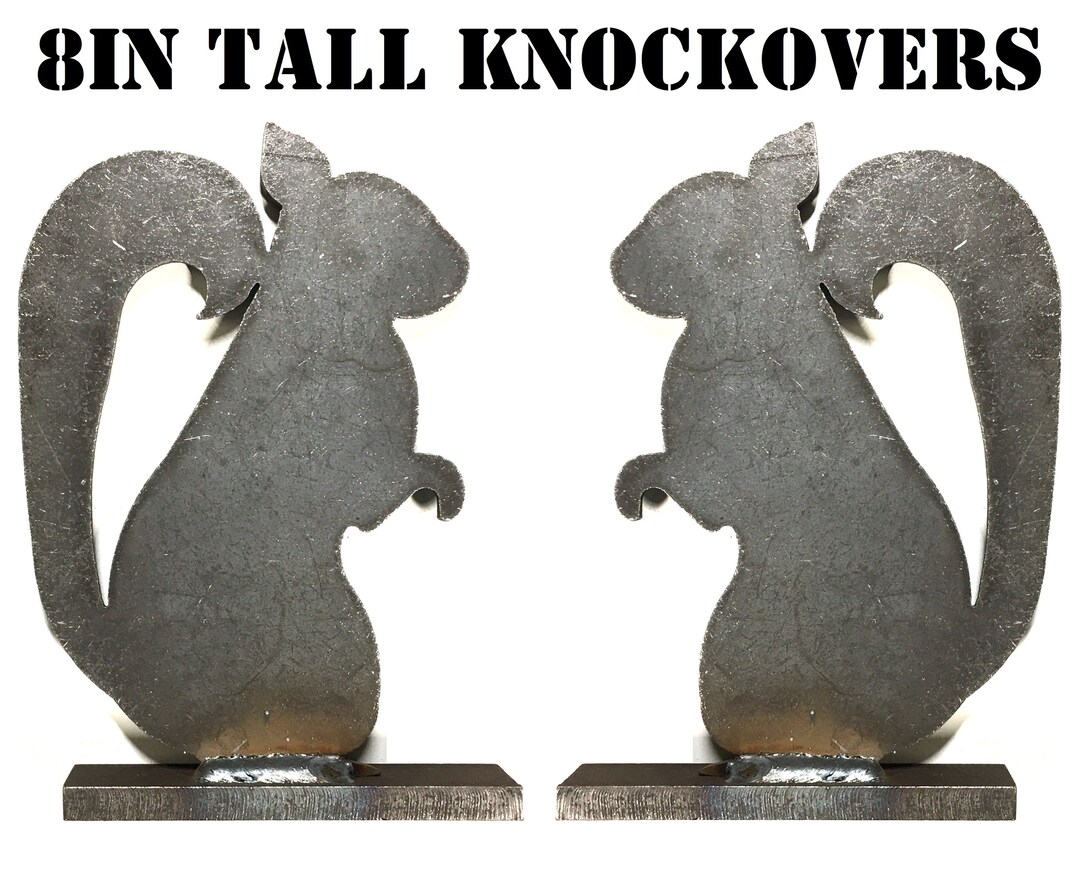 Magnum Target Steel Shooting Targets - Squirrel Silhouette Knockovers ...