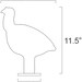 1/2sc IHMSA/NRA Metallic Silhouette Targets 4pc AR500 Steel Rifle Knock ...
