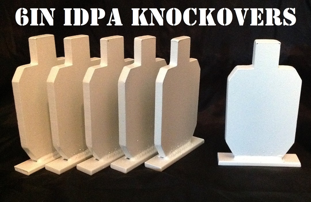 Magnum Target 6in. IDPA Knock-over Shooting Targets 3/8in Steel Targets ...
