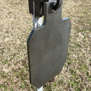 AR500 Hardened Steel Shooting Target T-post Hook-4pc NRA Metal Gong ...