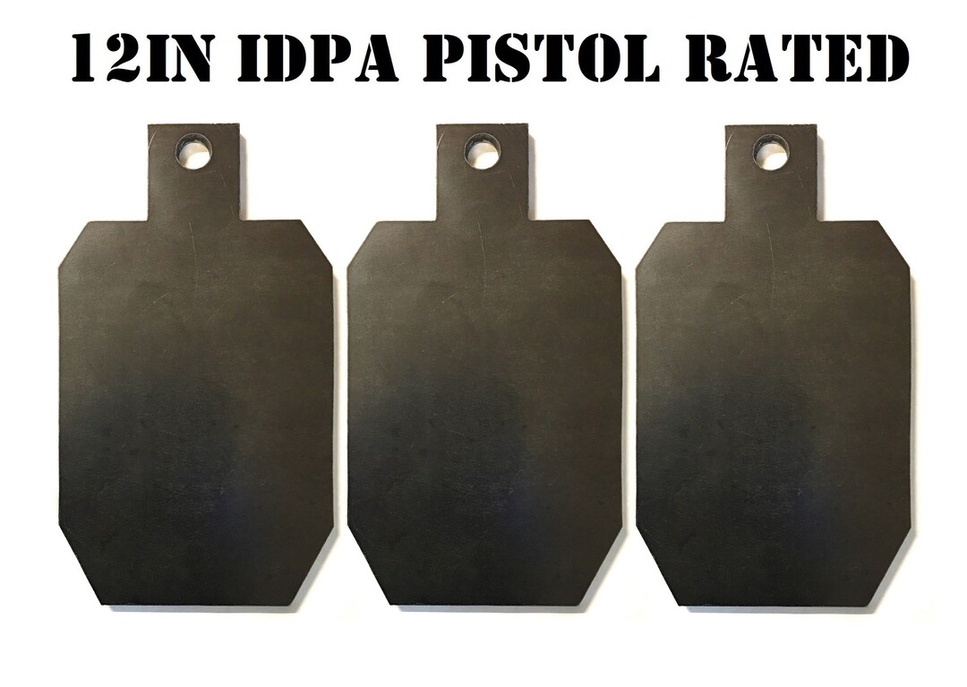 Magnum Target 12in. Tall IDPA/IPSC Pistol Targets 3/8in. Steel Targets ...