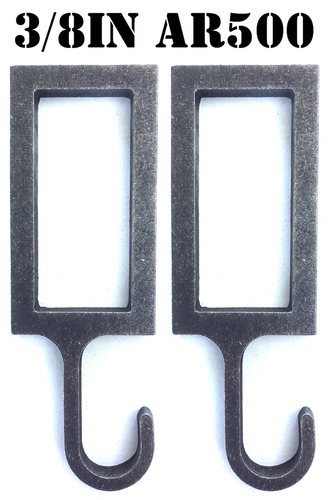 Magnum Target 3/8" AR500 2x4 Steel Shooting Target Gong Hanger Vertical ...