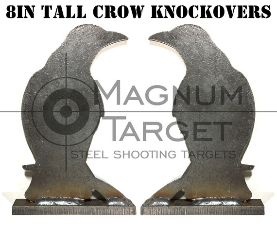 Magnum Target Steel Shooting Targets Crow Silhouette - Etsy