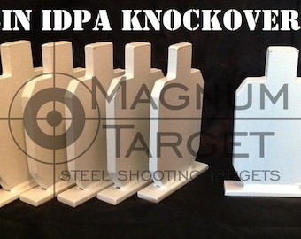 6in IDPA Knock-over Shooting Targets 3/8in AR500 Steel 6pc | Etsy