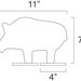 1/2sc IHMSA/NRA Metallic Silhouette Targets 4pc AR500 Steel Rifle Knock ...