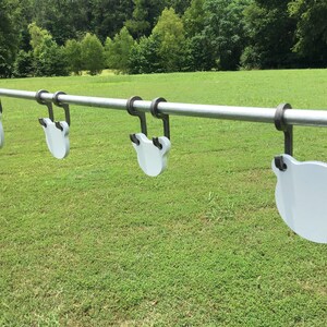 Magnum Target 3/8” AR500 Steel Shooting Target T-post Pipe Stand for 1 ...