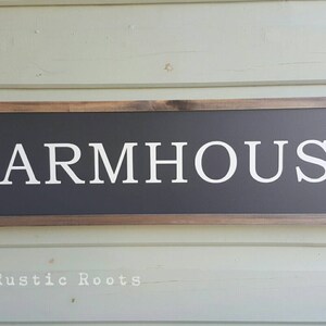 Farmhouse Sign Australia Framed Painted Wood Modern Country Style ...