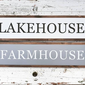 Farmhouse Sign Australia Framed Painted Wood Modern Country Style ...