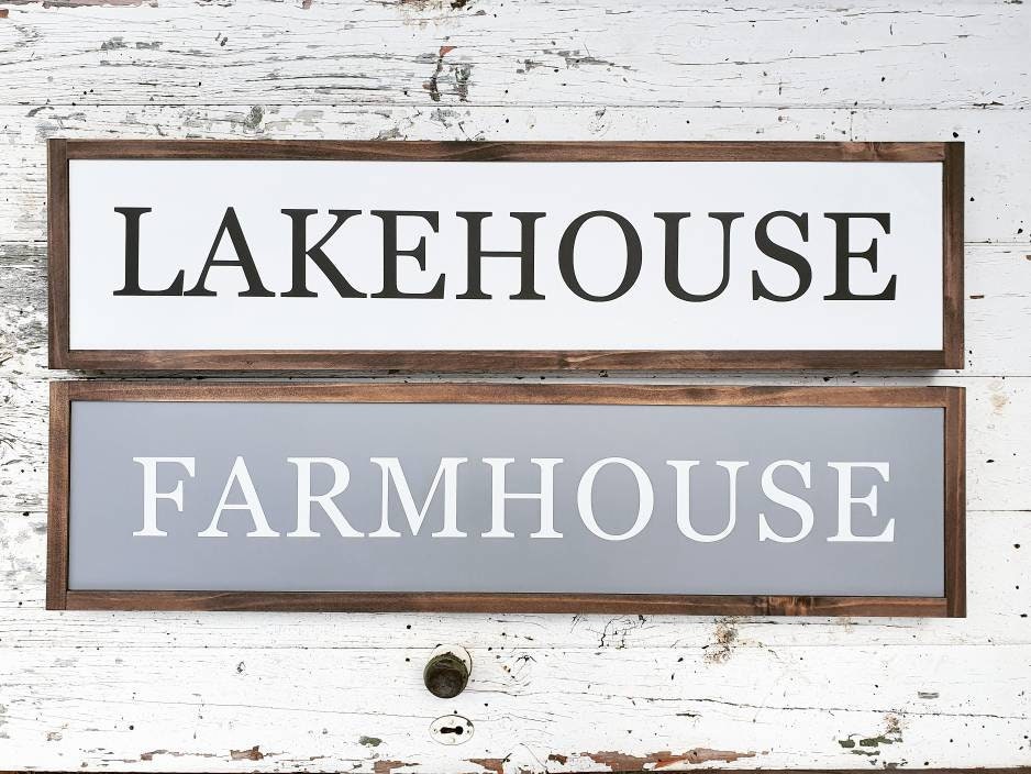 Farmhouse Sign Australia Framed Painted Wood Modern Country - Etsy ...