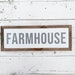 FARMHOUSE Framed Fixer Upper Style Painted Wood Sign Modern - Etsy