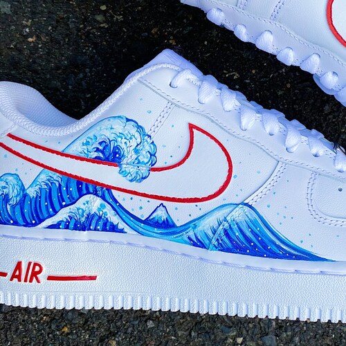 The Great Wave Custom Nike Air Force 1 Shoes - Etsy