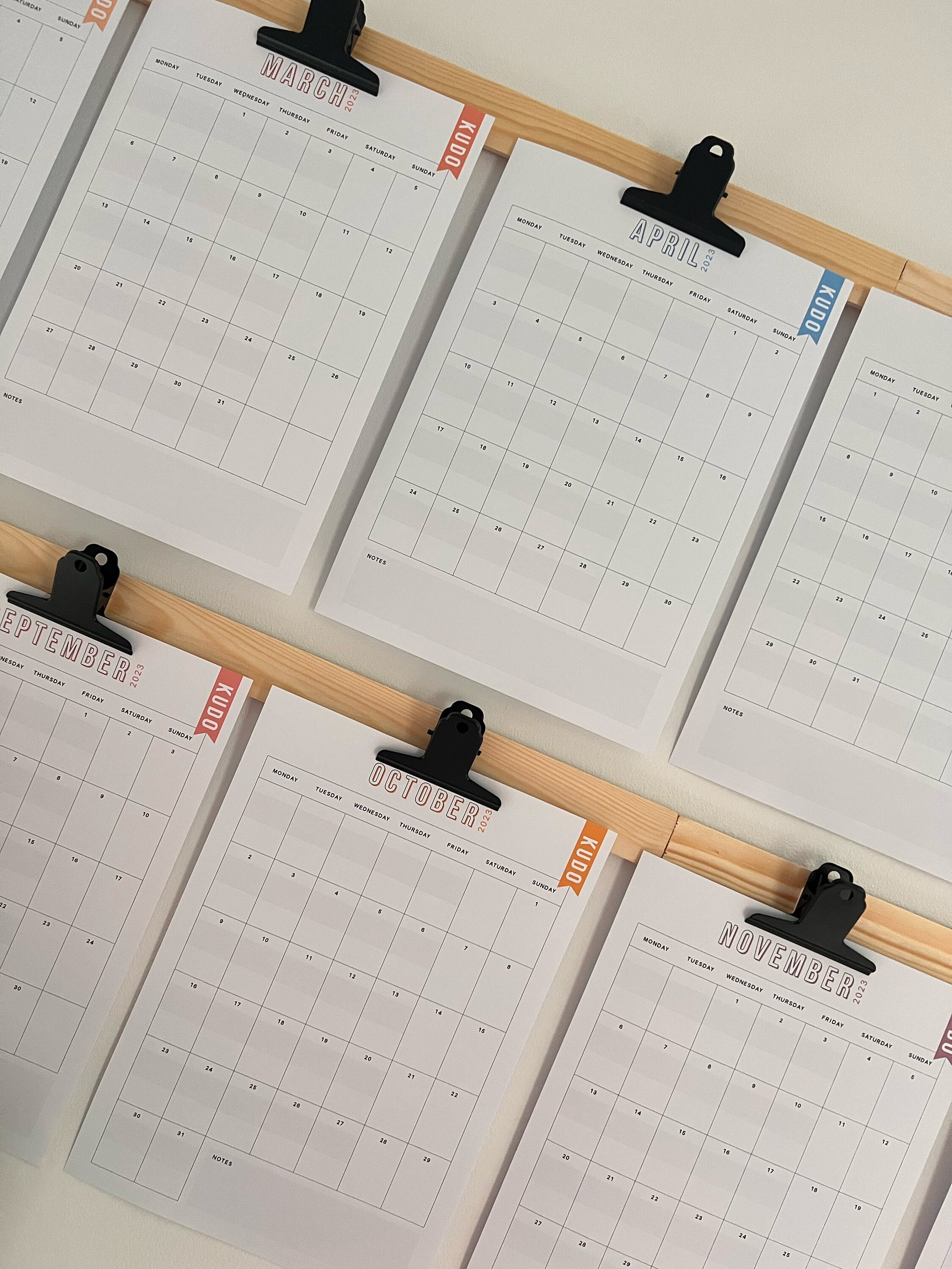 2023 Flexi Wall Calendar A4/A3 Digital Monthly Planner 2023 Calendar ...