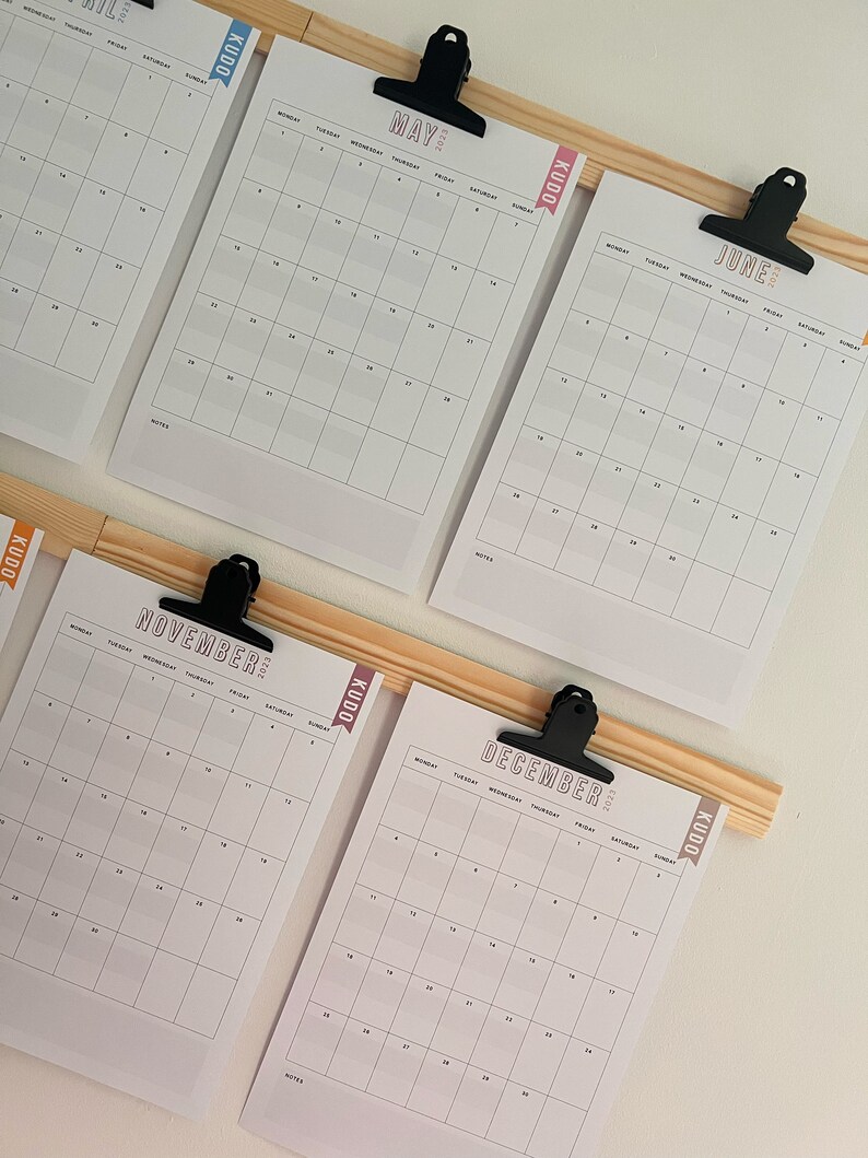 2023 Flexi Wall Calendar A4/A3 Digital Monthly Planner 2023 Calendar ...