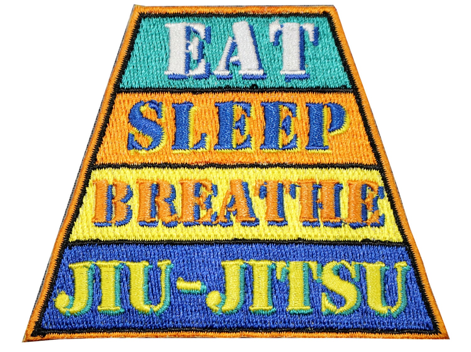 Jiu Jitsu Bjj Gi Patch EAT SLEEP BREATHE Jiu Jitsu Gift Iron-on ...