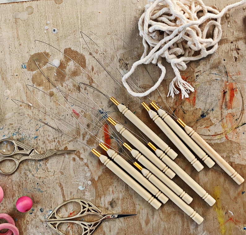 BEAD THREADER Pulling Needle Beading and Macrame Tool | Etsy