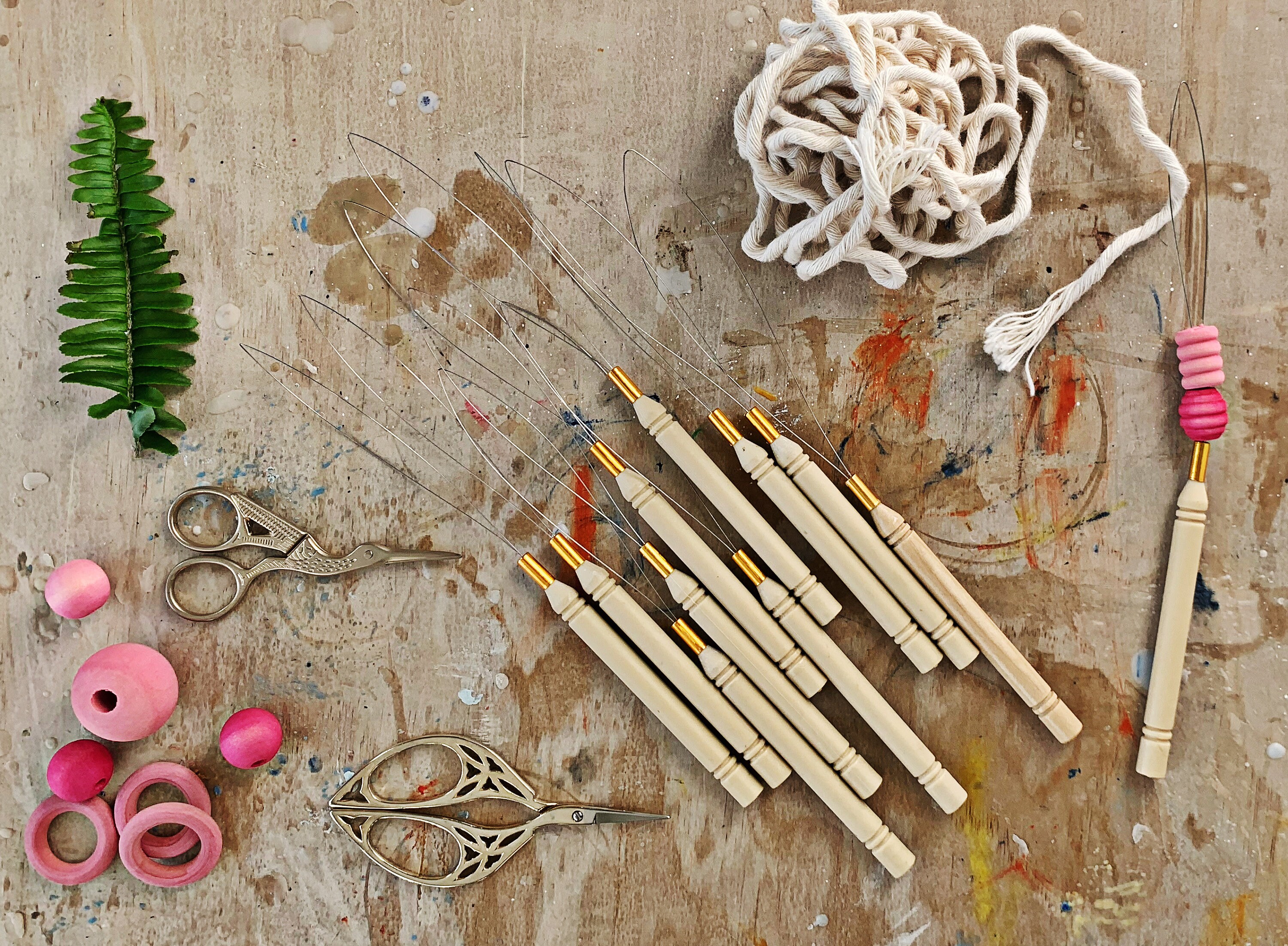 BEAD THREADER Pulling Needle Beading and Macrame Tool | Etsy