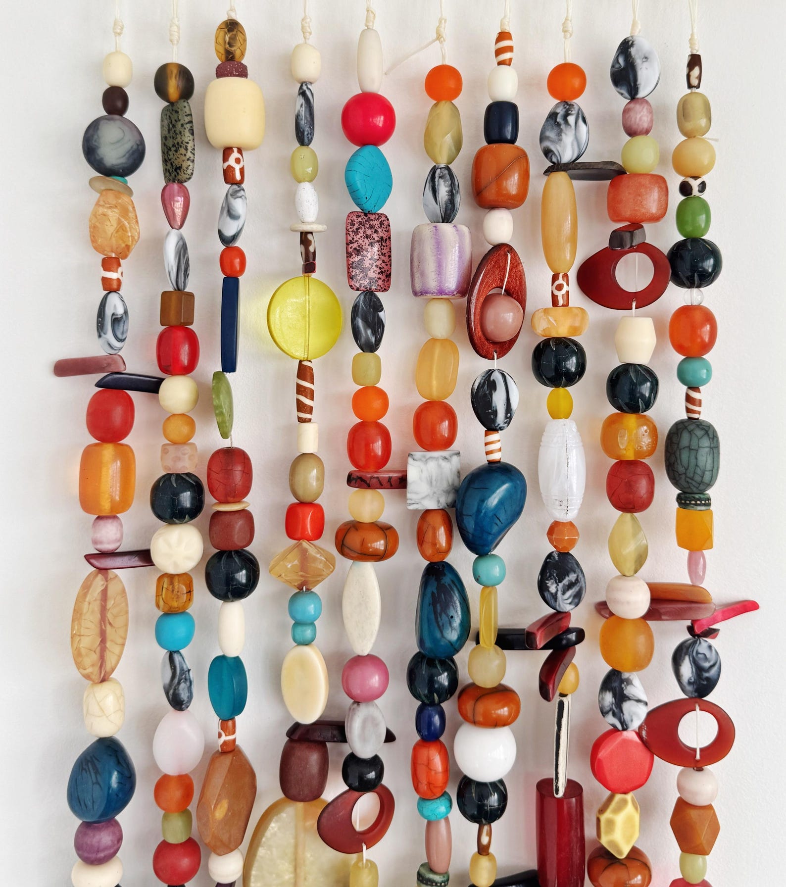 MIXED ACRYLIC BEADS || Mixed Lot || 24 Inch Strands || Approximately 40 ...