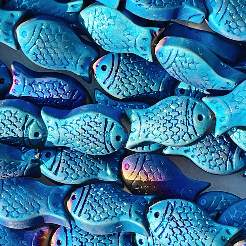 Glass Fish Beads - Etsy