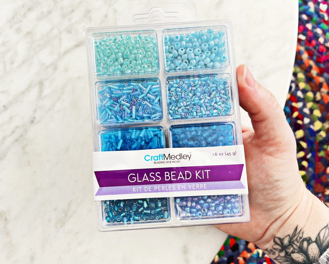 GLASS BEAD KIT || Seed Bead Mix Pack || 2-7mm Beads || 45g or 1.6oz ...