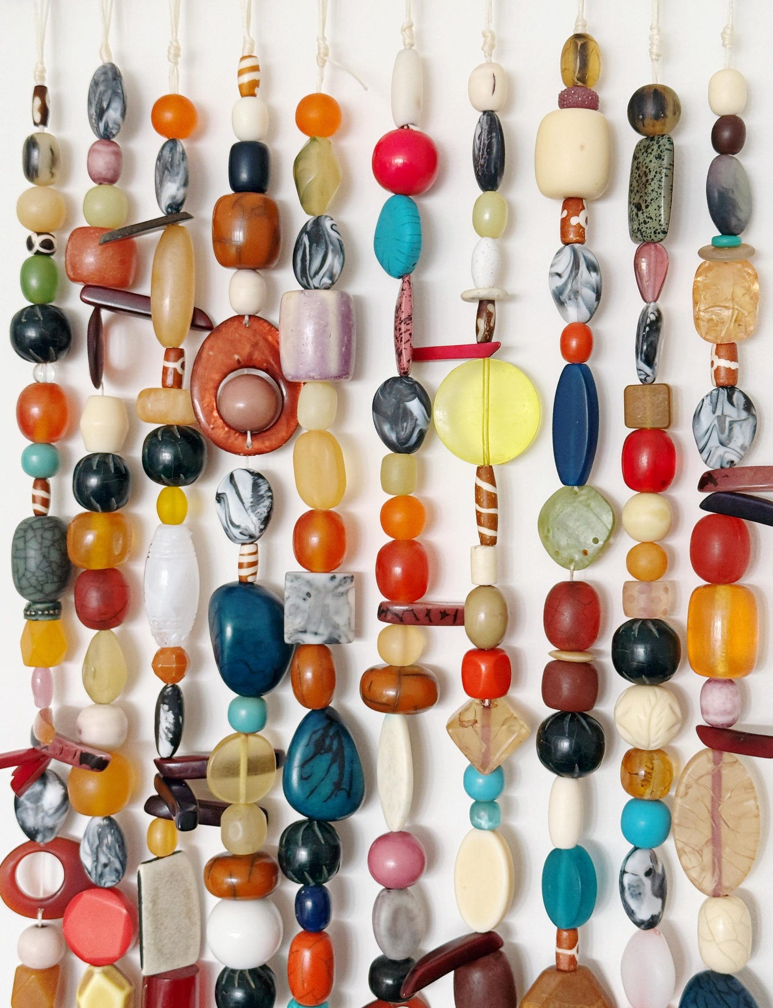 MIXED ACRYLIC BEADS || Mixed Lot || 24 Inch Strands || Approximately 40 ...