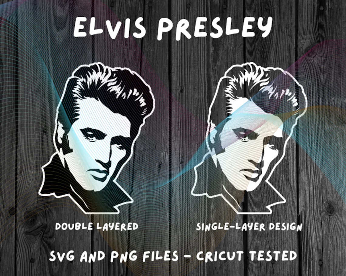 Elvis Presley SVG PNG Digital File for Cricut, Silhouette, Vinyl ...