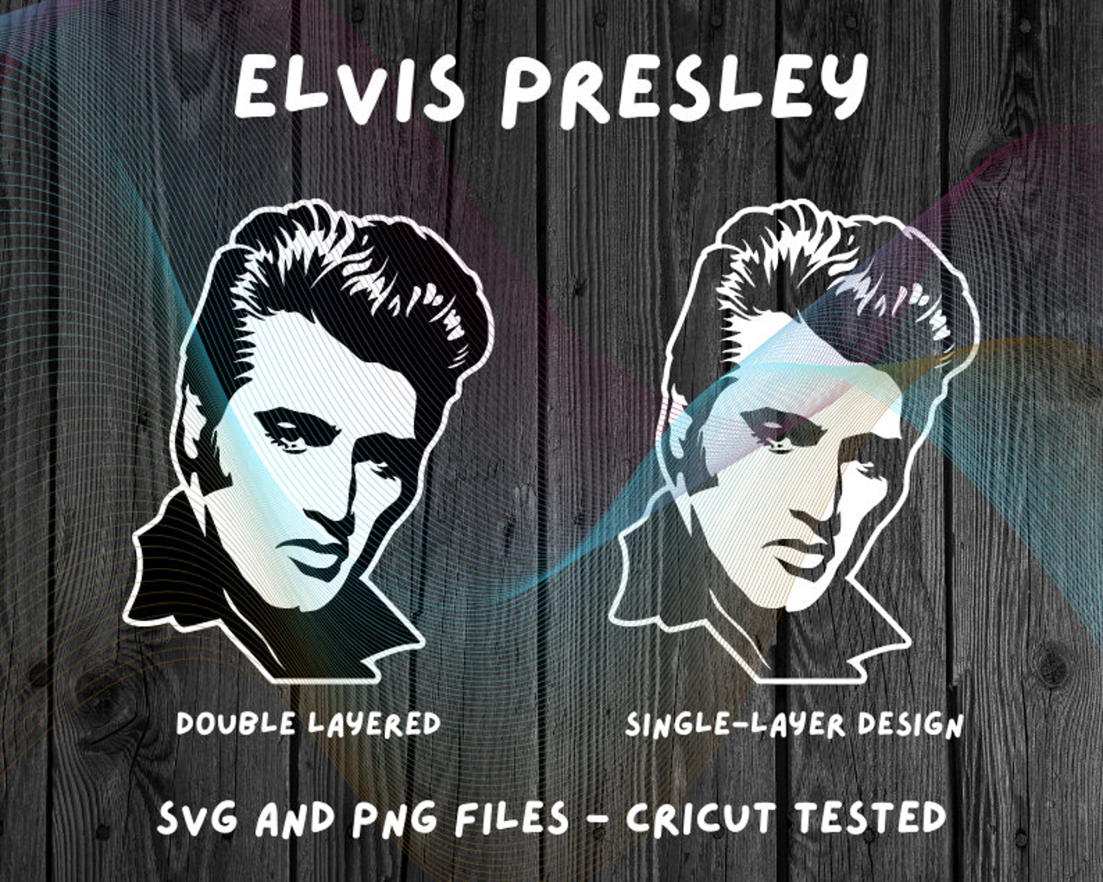 Elvis Presley SVG PNG Digital File for Cricut, Silhouette, Vinyl ...