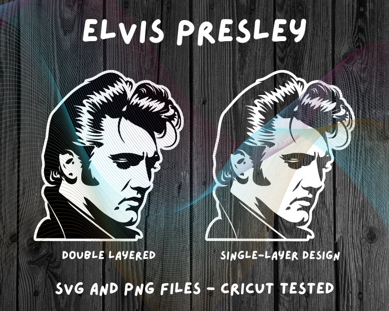Elvis Presley SVG PNG Digital File for Cricut, Silhouette, Vinyl ...