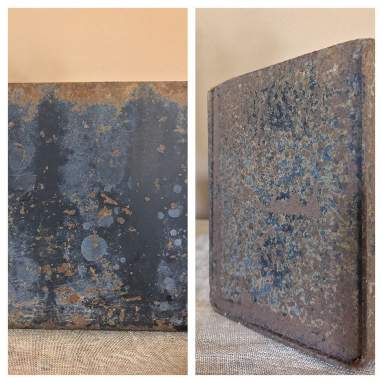 Set of 3 Metal Bins / Metal Planters Metal Boxes / Rusty Metal - Etsy