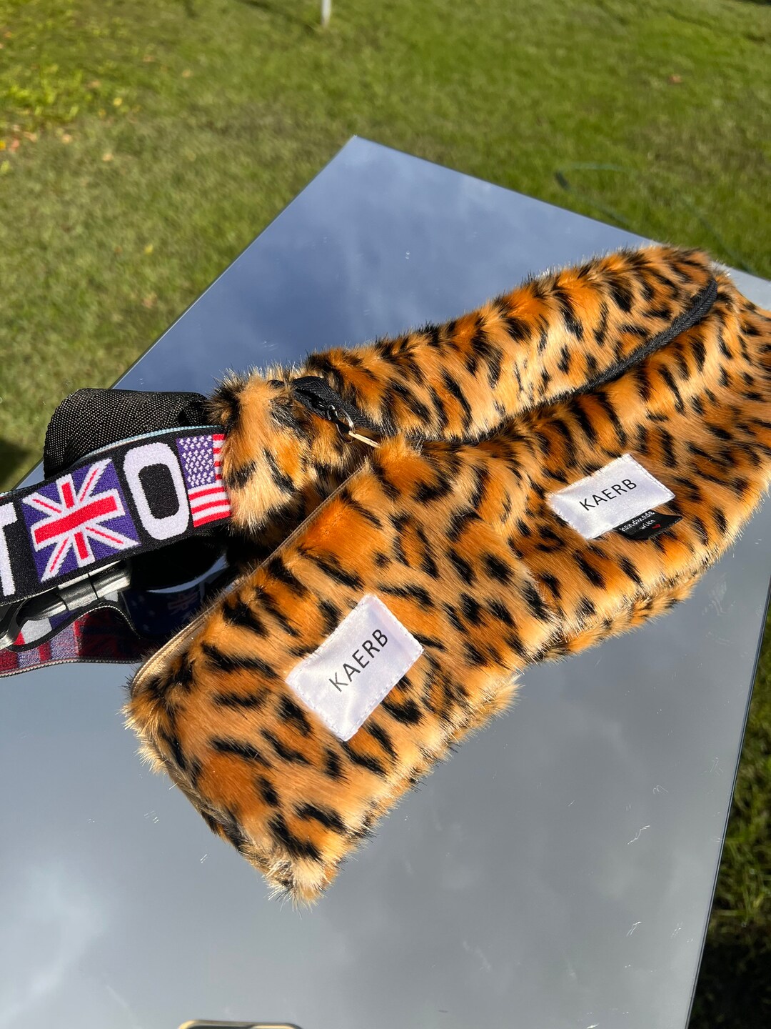 Handmade Fluffy Leopard Print Fur Bum Bag Fanny Pack Festival Bag With ...