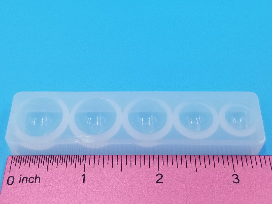5 Cavity Half Round Silicone Mold - Etsy