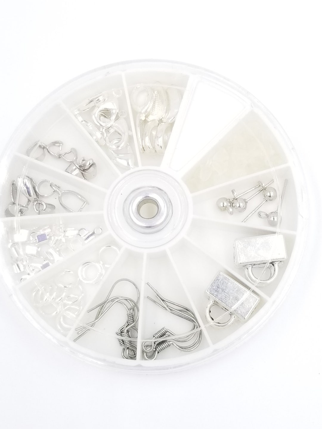 Silver Jewelry Findings Variety Pack With Leather Cord - Etsy