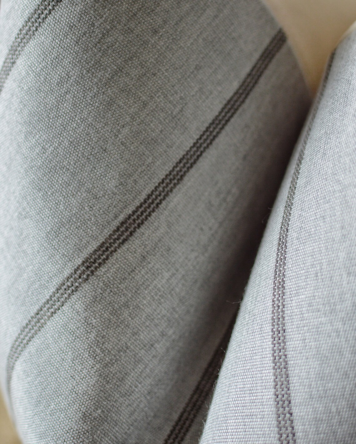 Gray Striped Pillow Cover - Etsy