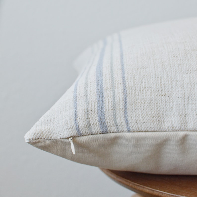 Cory Chenille Pillow Cover || Coastal Pillow, Soft Blue, Light Blue ...