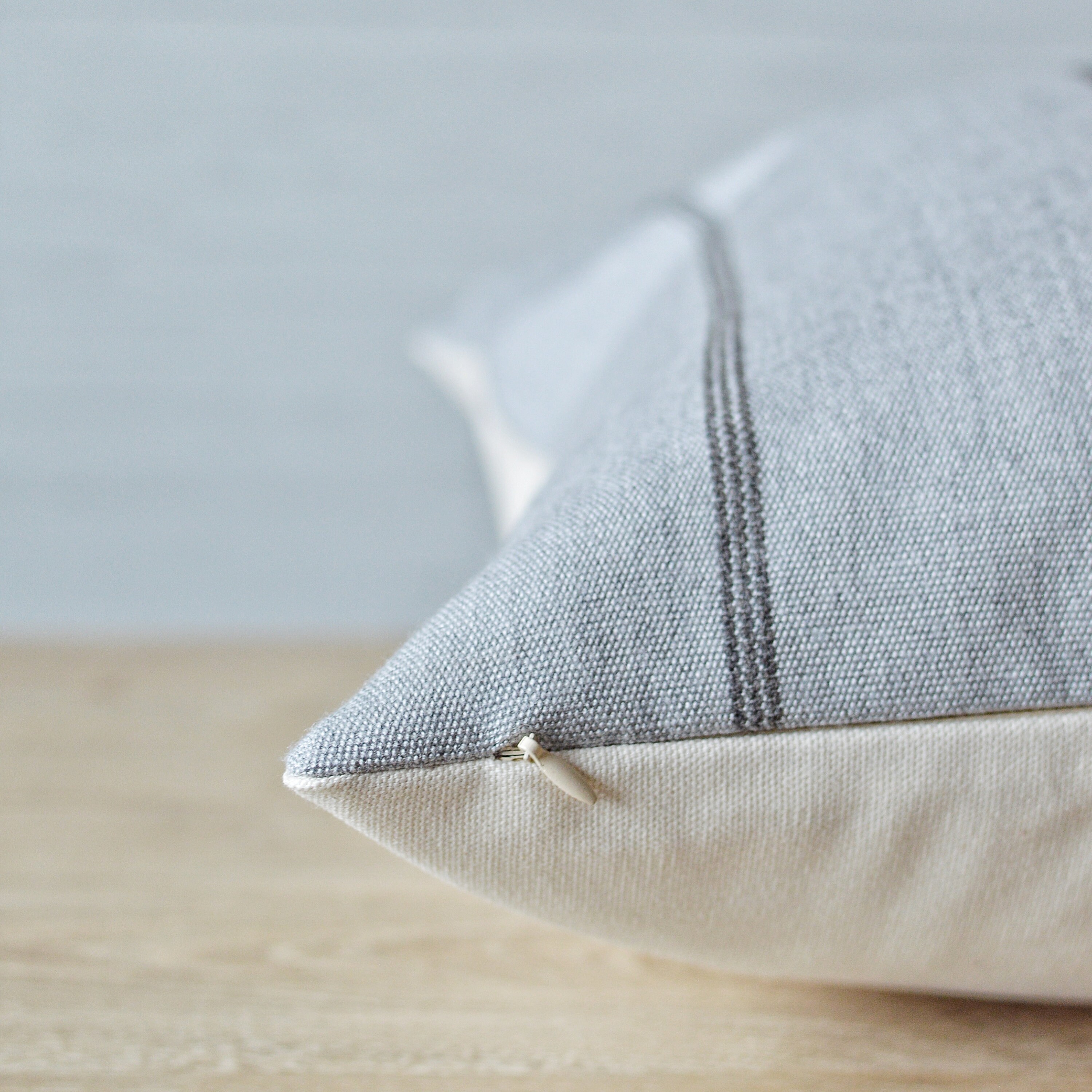 Gray Striped Pillow Cover - Etsy