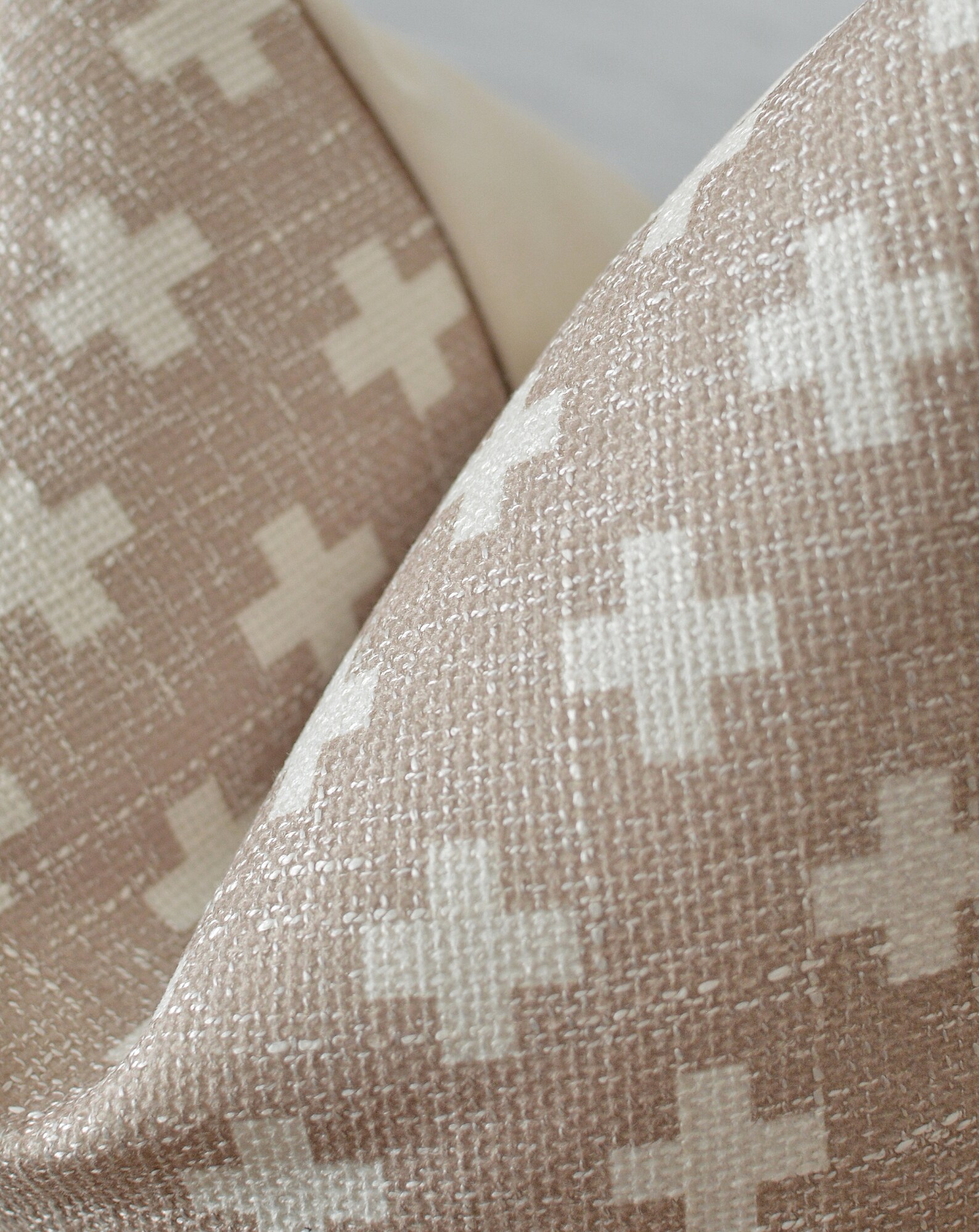 Flax Cross Chenille Pillow Cover - Etsy