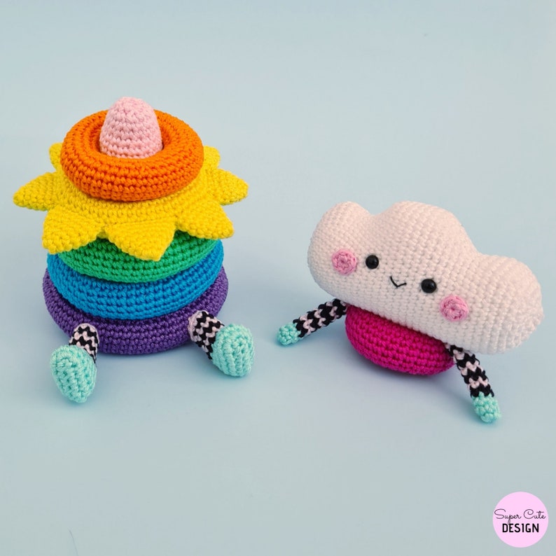Cloud Stacking Toy PDF Pattern Crochet Amigurumi | Etsy